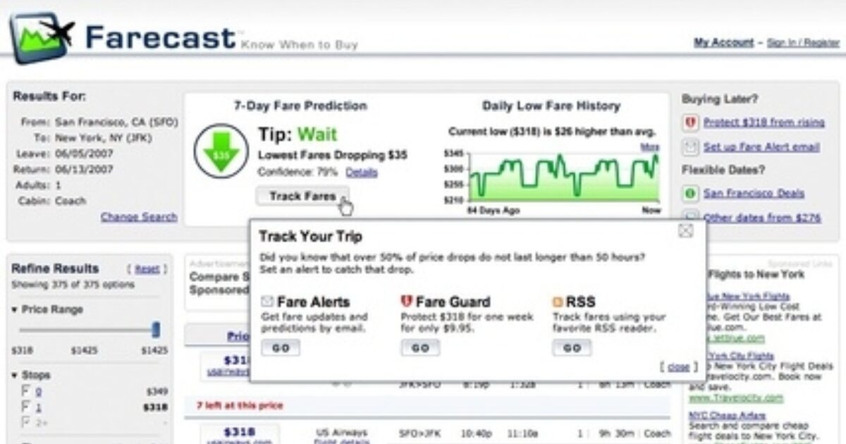 Budget Travel | Fare prediction made easier