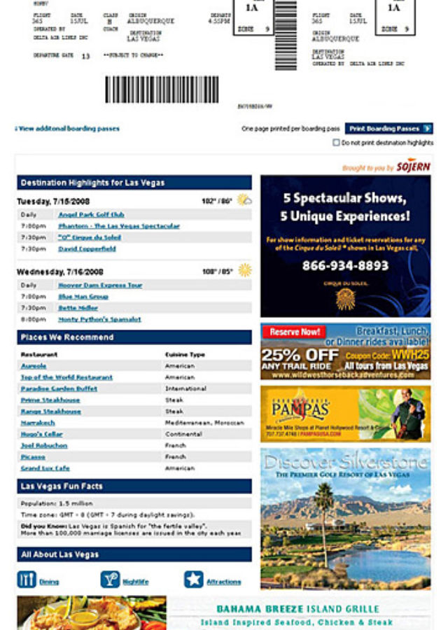 Ads on boarding passes: Are airlines sharing your… | Budget Travel