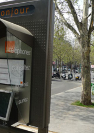 Paris: New phone booths offer free Internet | Budget Travel